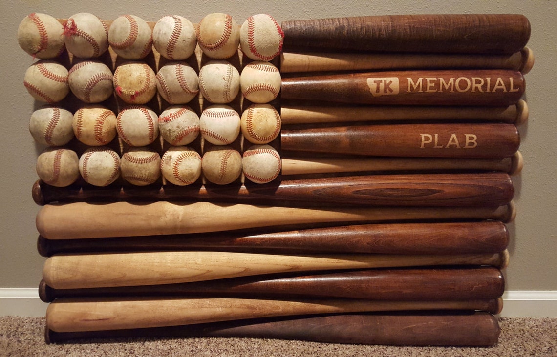 Personalized Baseball Bat Flag - Etsy