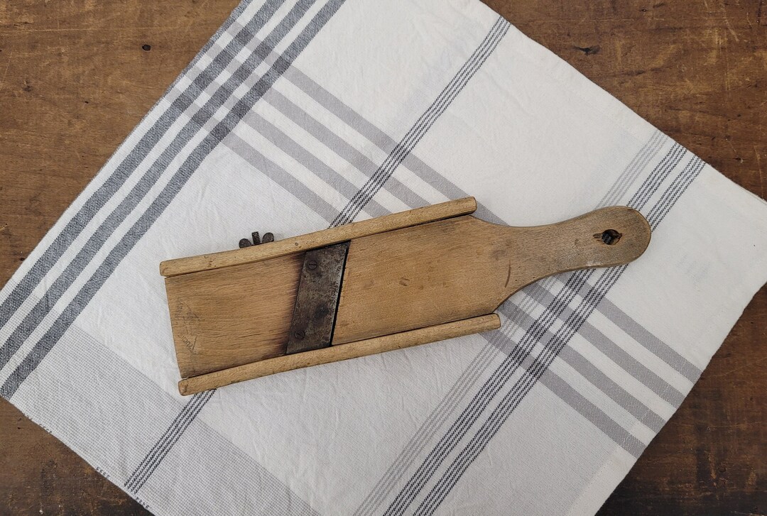 Vintage Tucker and Dorsey Primitive Wood Kraut Cutter Farmhouse Kitchen ...