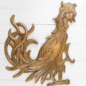 Vintage Syroco Rooster Wall Decor Syrocowood Rooster Farmhouse Rooster ...