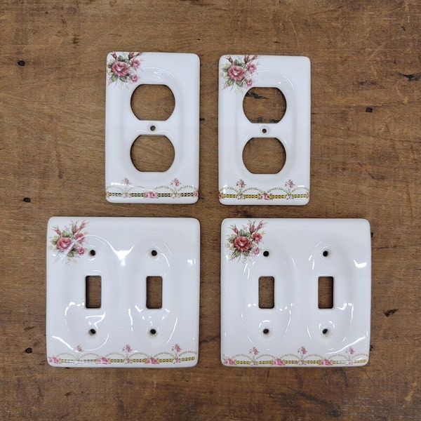 Vintage Porcelain Switch Covers - Etsy