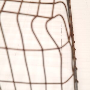 Vintage Rusty Metal School Locker Basket - Farmhouse Decor - Metal Wire ...