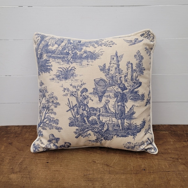 Toile Pillow - Etsy