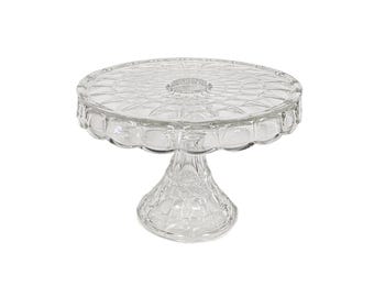 Vintage Indiana Glass Cake Stand - Etsy