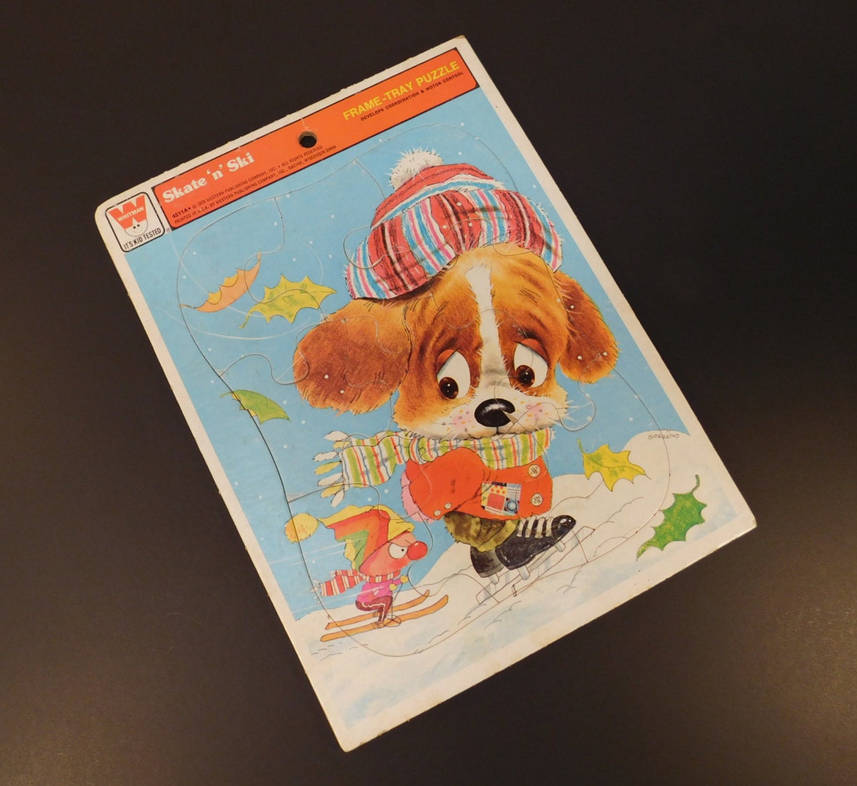 Vintage Whitman Frame Tray Puzzle SKATE N' SKI 1978 - Etsy