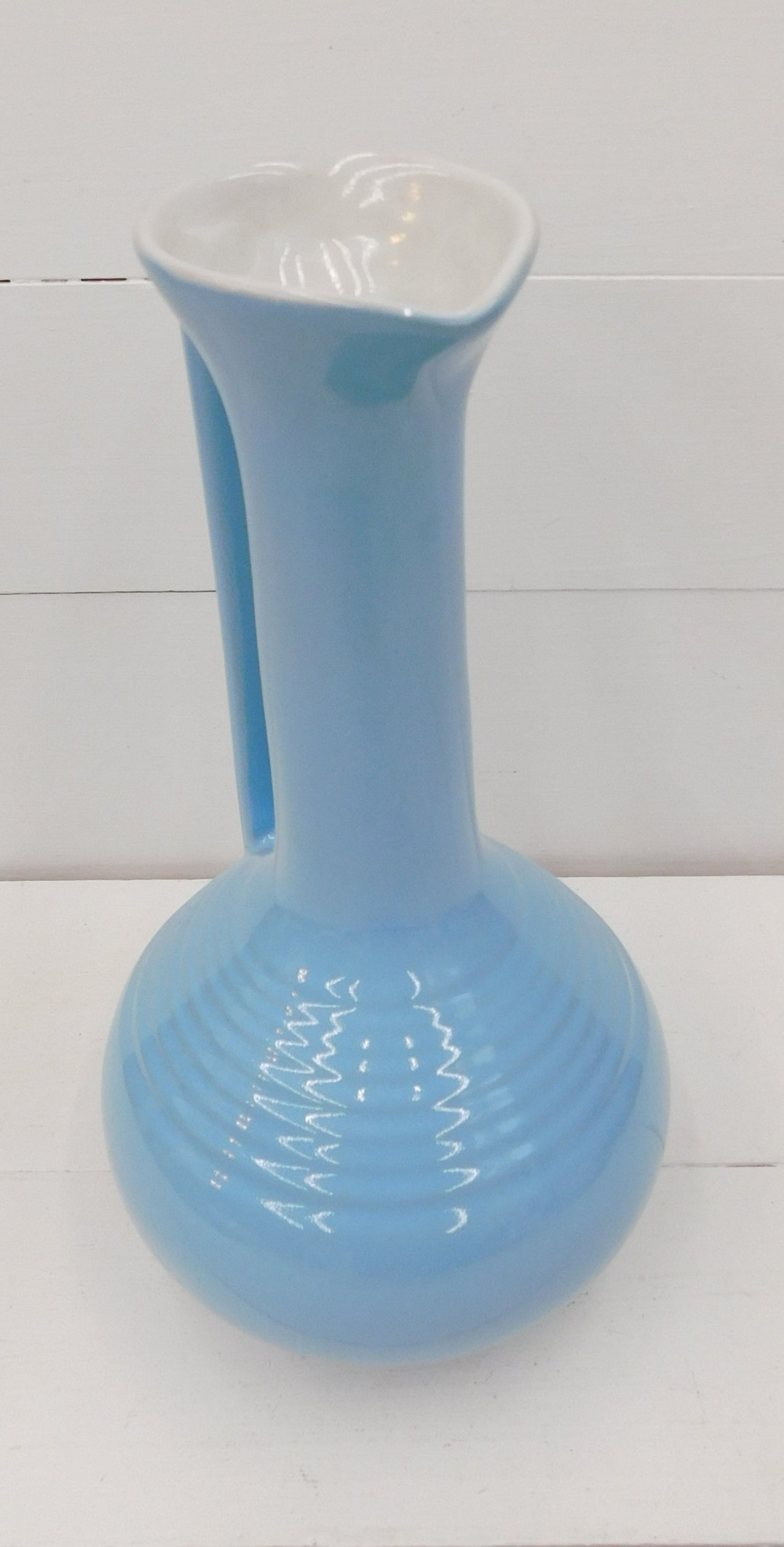 Vintage Blue Frankoma V-10 Pottery Pitcher Oklahoma Pottery - Etsy