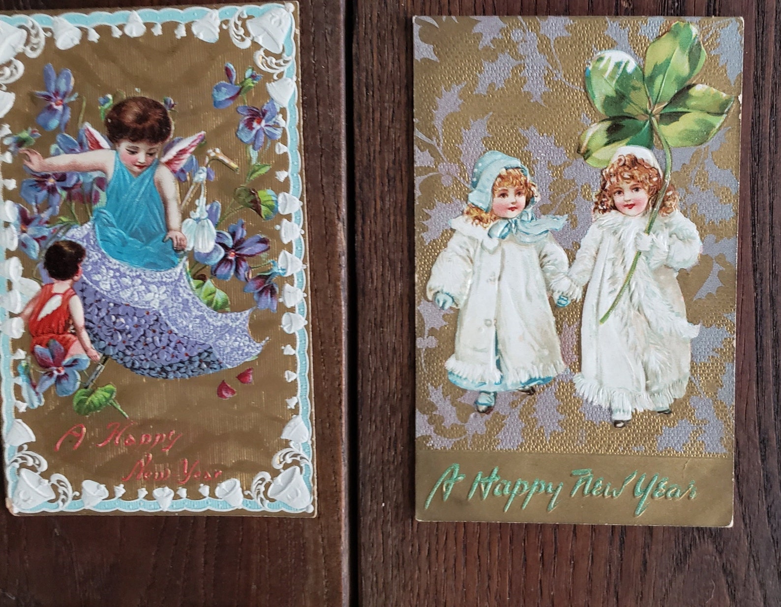 Vintage Collection of Early 1900's NEW YEAR Greetings Post - Etsy