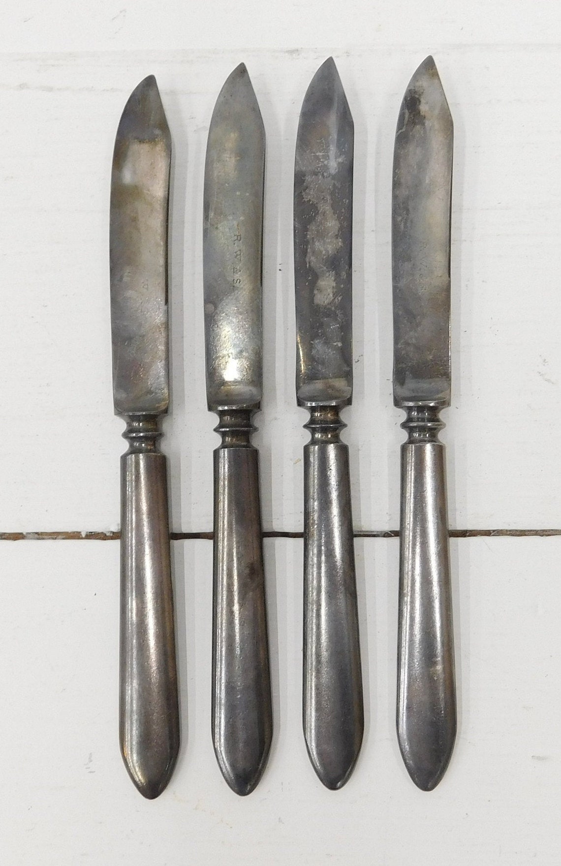 Vintage 1835 R. WALLACE Silver Plated Fruit Knives R.W. & S - Etsy