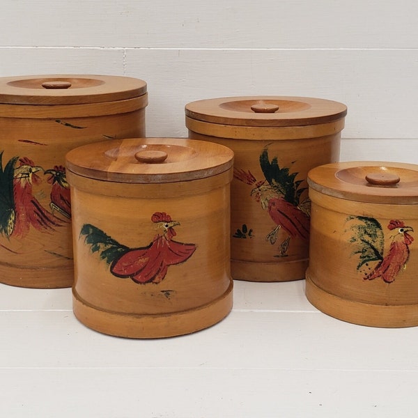 Wood Canister Set - Etsy
