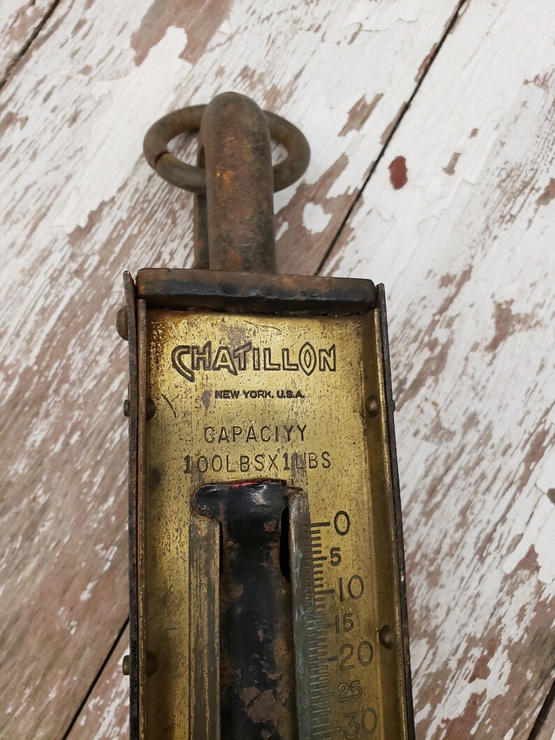 Vintage Chatillon 100 Lb Hanging Scale Farm Scale - Etsy