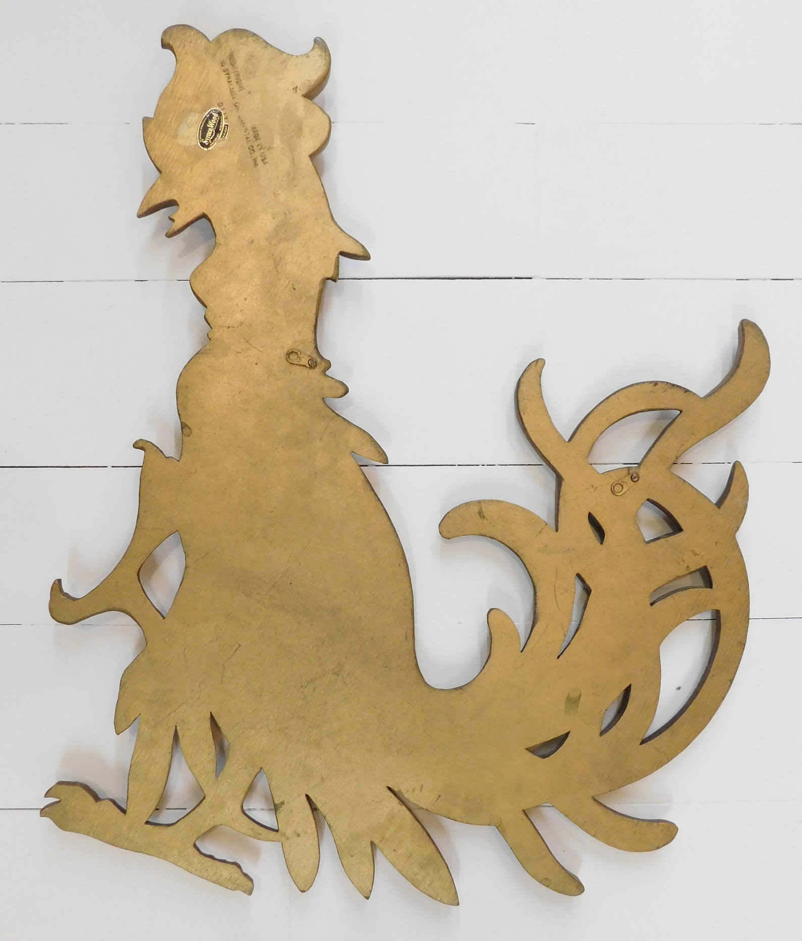 Vintage Syroco Rooster Wall Decor Syrocowood Rooster | Etsy