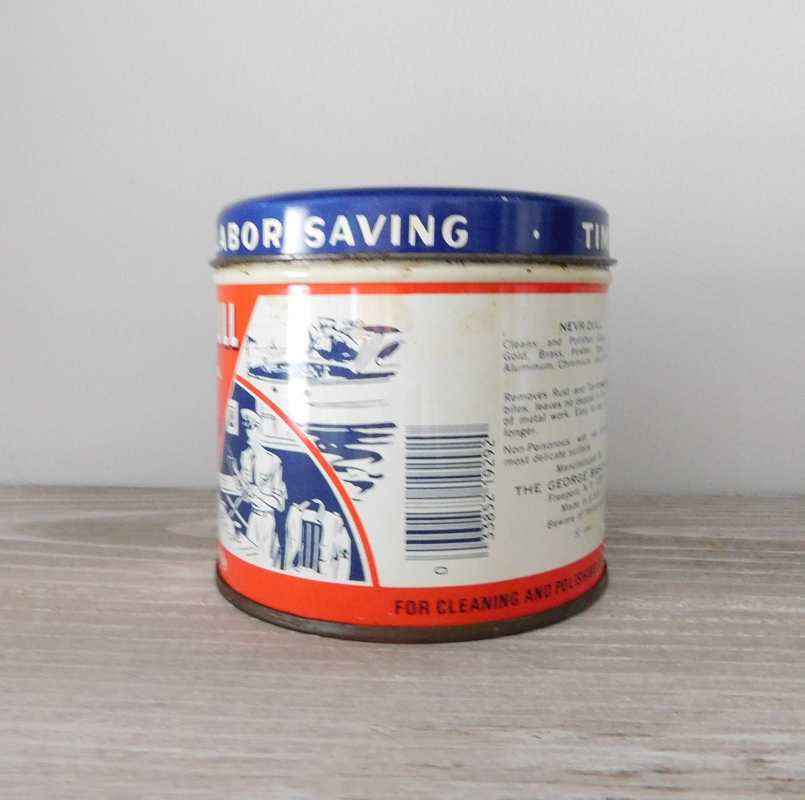Vintage Never-dull Magic Wadding Tin - Collectible Tin - Farmhouse ...