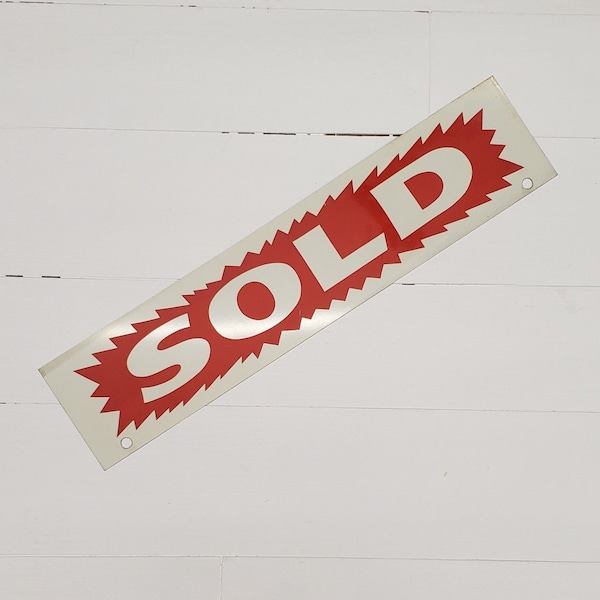 Sold Sign - Etsy