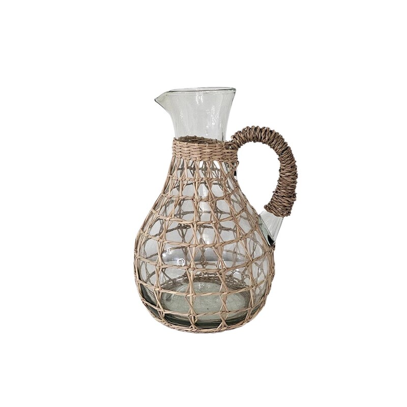Wicker Pitcher - Etsy