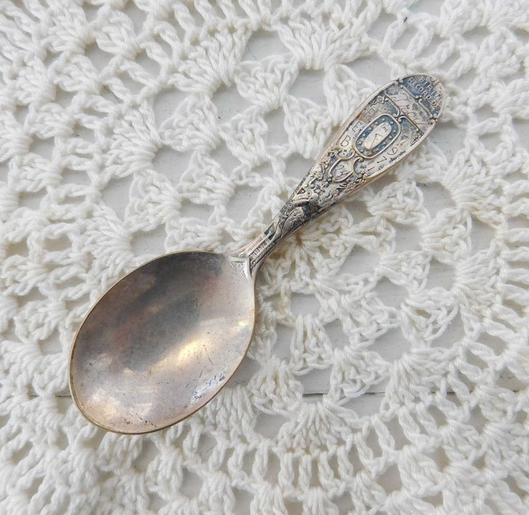 Vintage WM Rogers Baby Spoon, People's Bank and Trust Gift Spoon ...