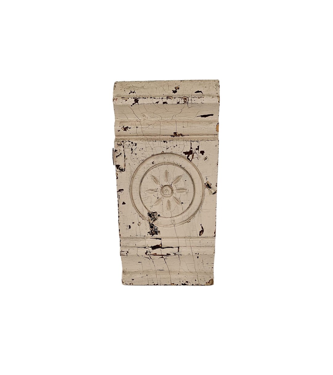 Vintage Wood Chippy Paint Plinth Trim Block - Farmhouse Cottage - Etsy