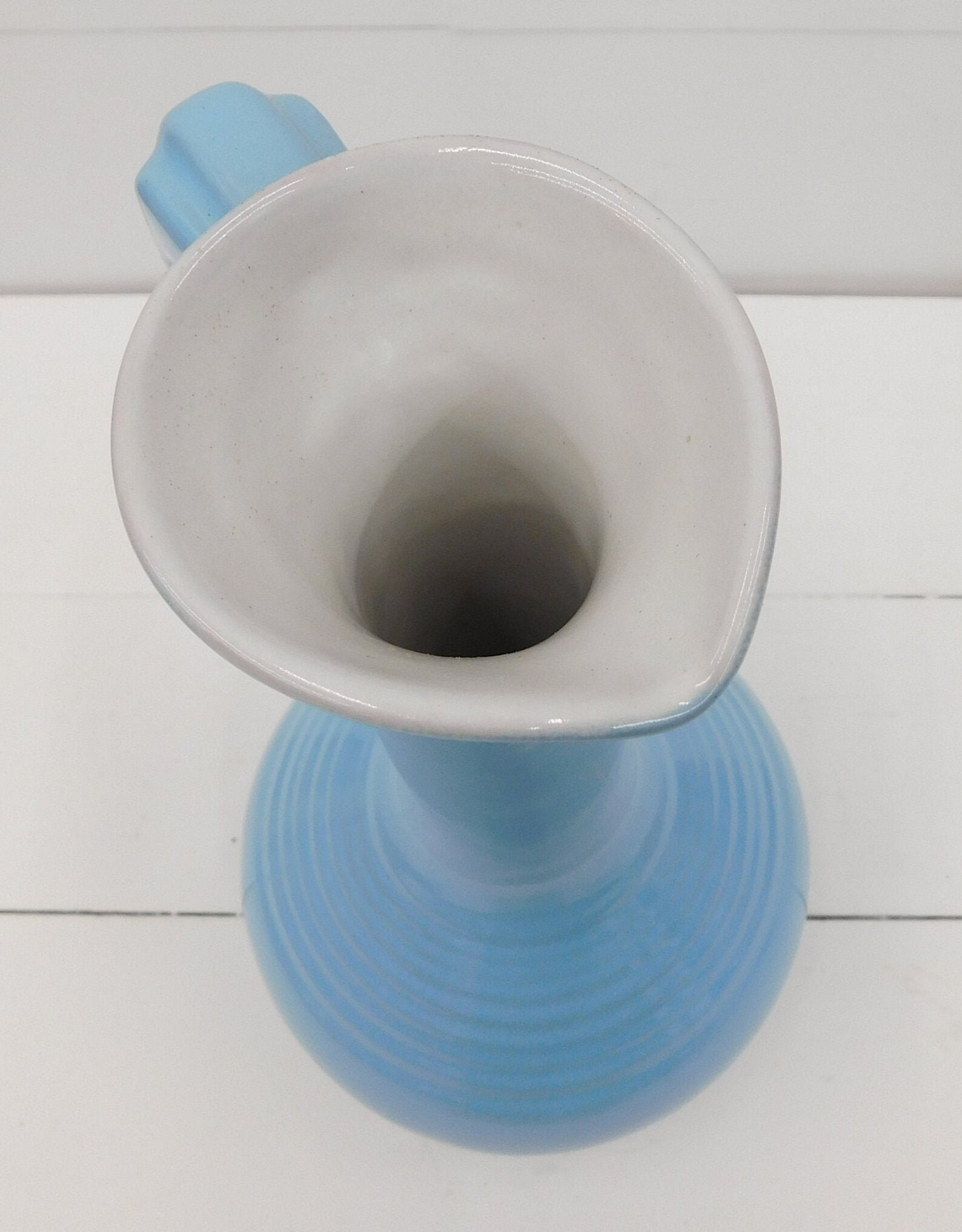 Vintage Blue Frankoma V-10 Pottery Pitcher Oklahoma Pottery - Etsy