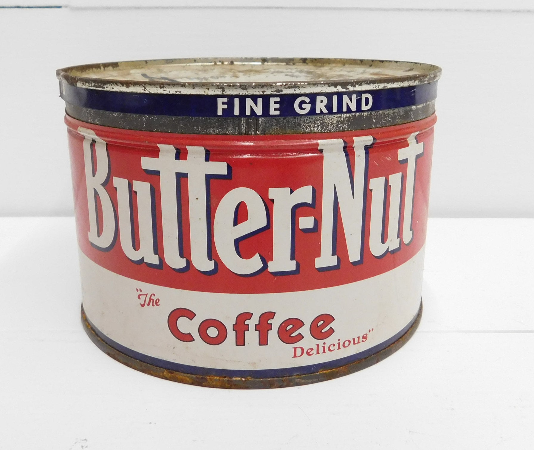 Vintage Butter-Nut Coffee Tin 1 Pound Coffee Tin Farm | Etsy