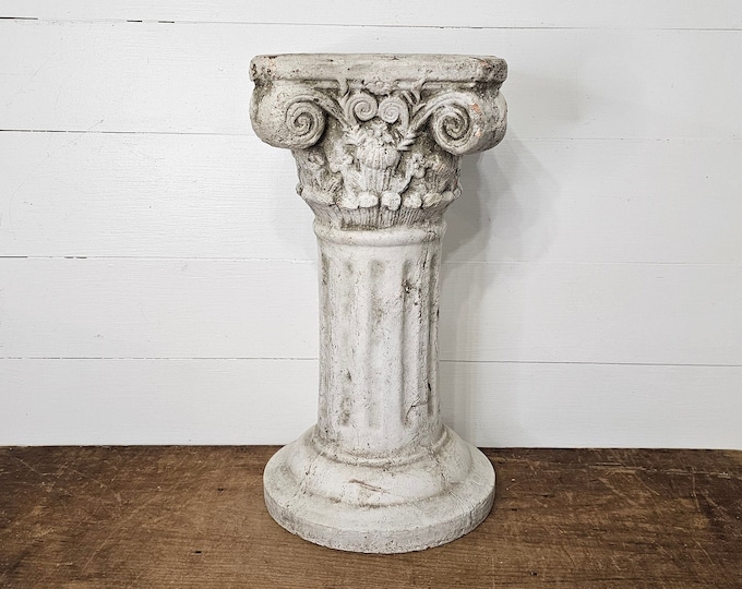 Vintage Roman Greek Style Pillar Column Stand - Garden Decor - Plant ...