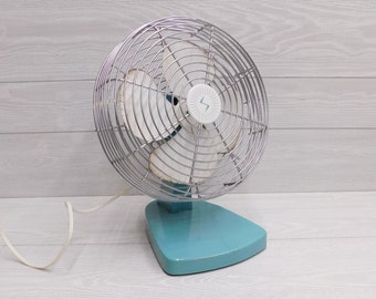 Blue Electric Fan | Etsy