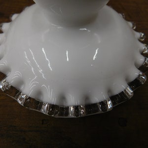 Vintage FENTON Glass Silvercrest Candlesticks - Wedding Candlesticks ...
