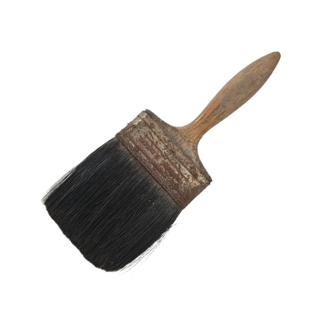 Vintage Rusty Metal Paint Brush - Etsy