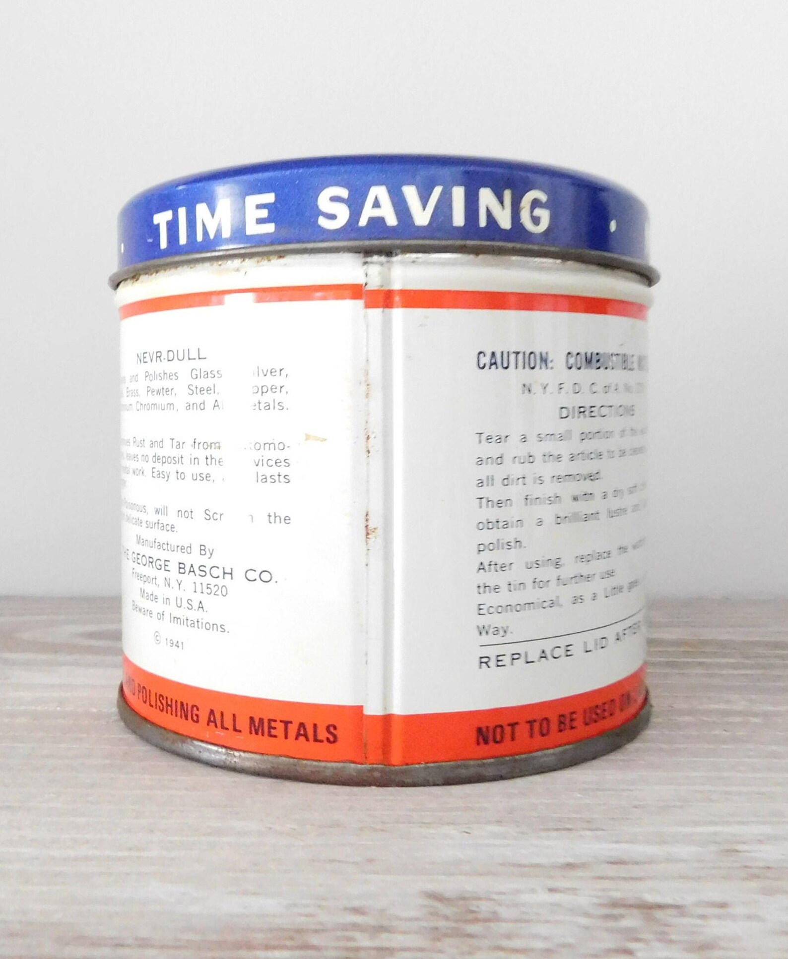 Vintage Never-dull Magic Wadding Tin - Collectible Tin - Farmhouse ...