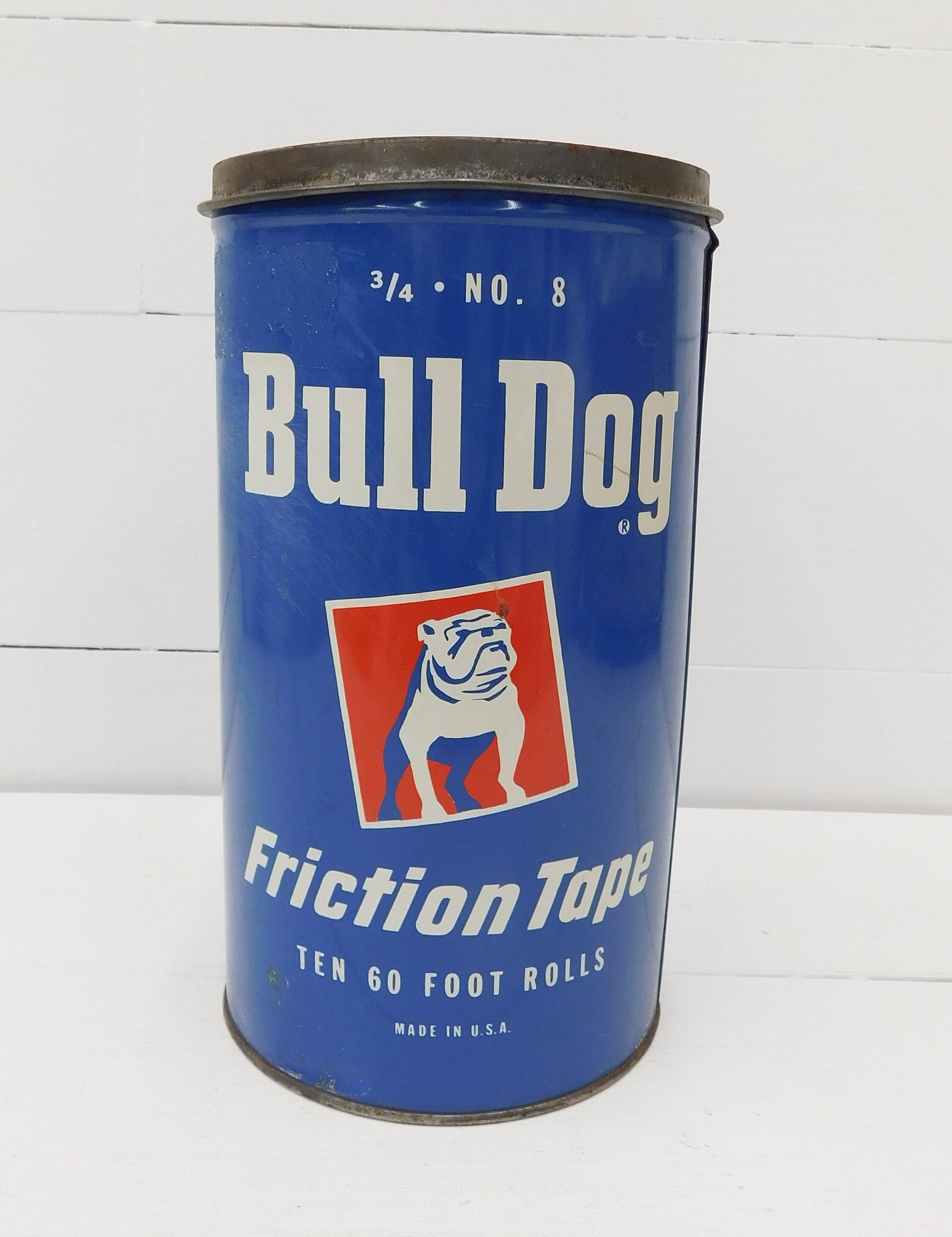 Vintage Bull Dog Friction Tape Tin Advertising Tin | Etsy