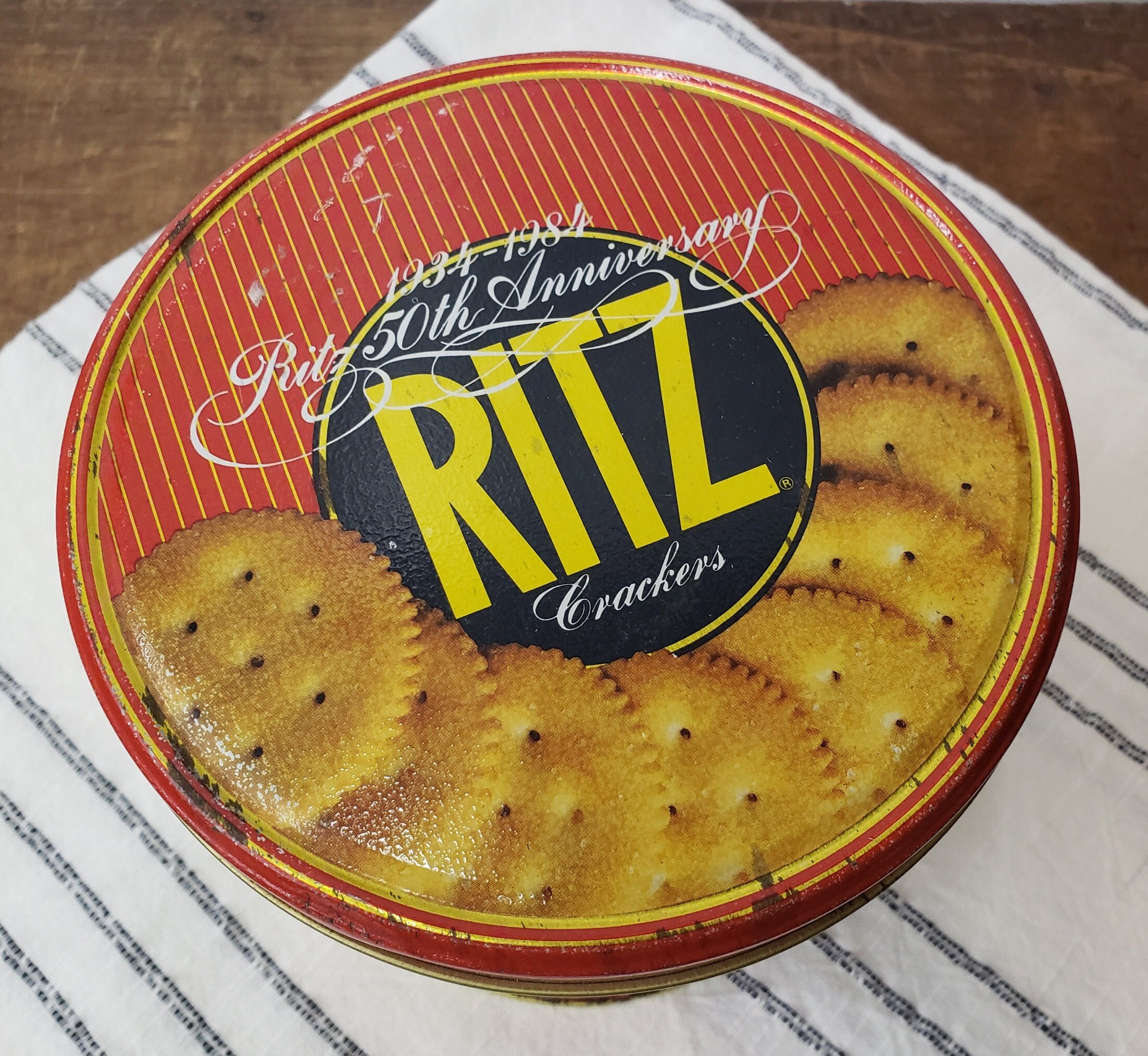 Vintage 1984 Nabisco Ritz Crackers 50th Anniversary Tin - Etsy