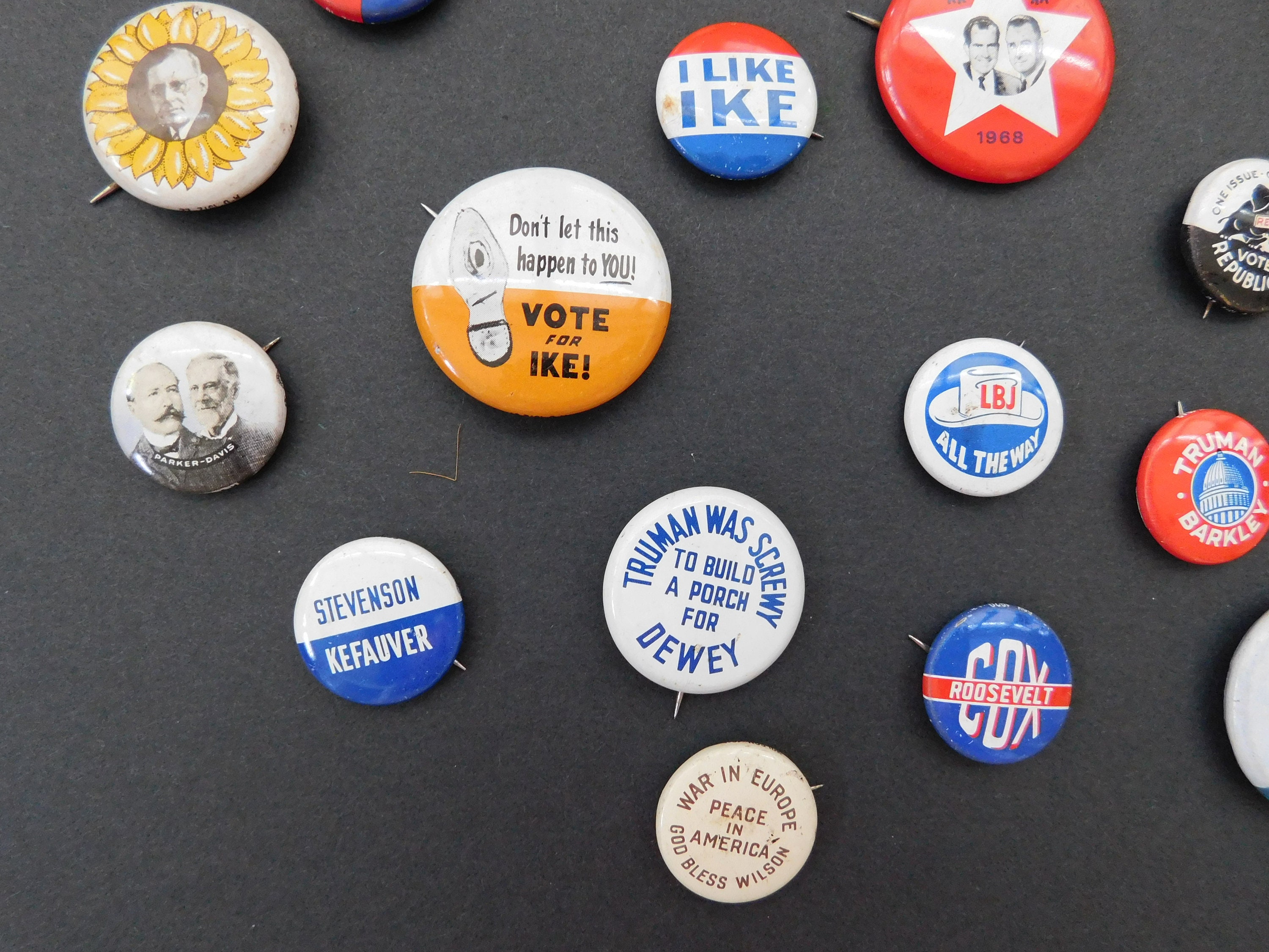 Vintage 1970's Reproduction Political Pinback Button Pins | Etsy