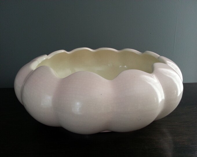 Vintage Red Wing Planter 278 Soft Pink Scalloped Edge Cottage Charm - Etsy