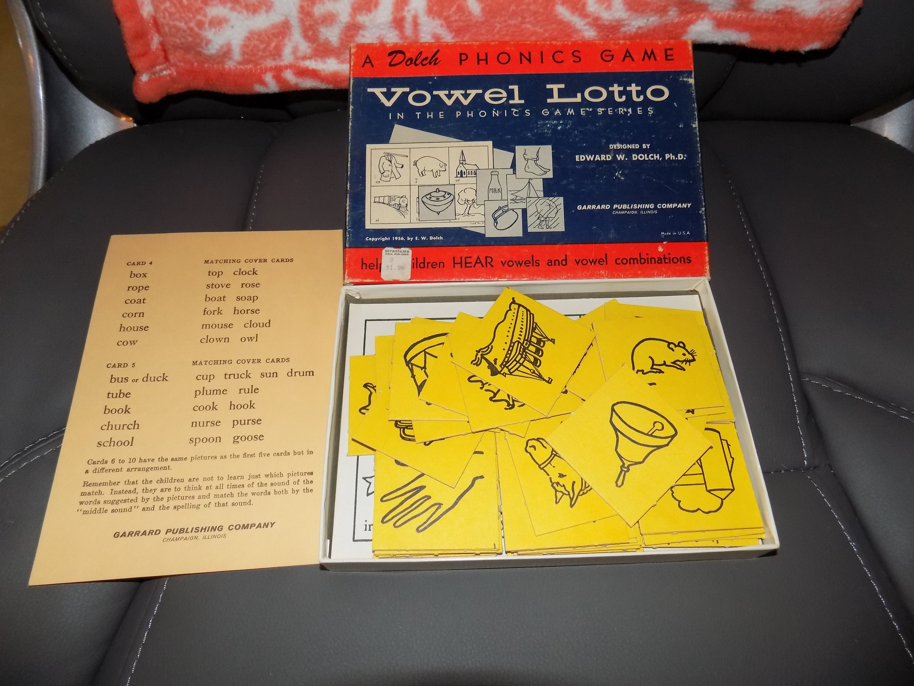 Vintage Dolch Phonics Game Vowel Lotto 1956 EDITION - Etsy