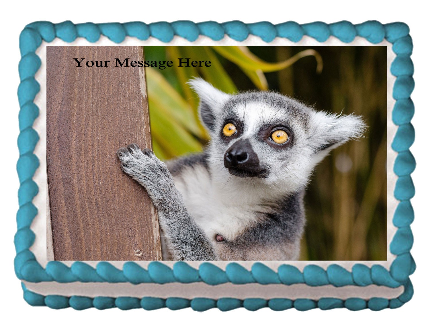 Lemur Edible Cake Topper Lemur Cake Lemur Cake Image Lemur - Etsy