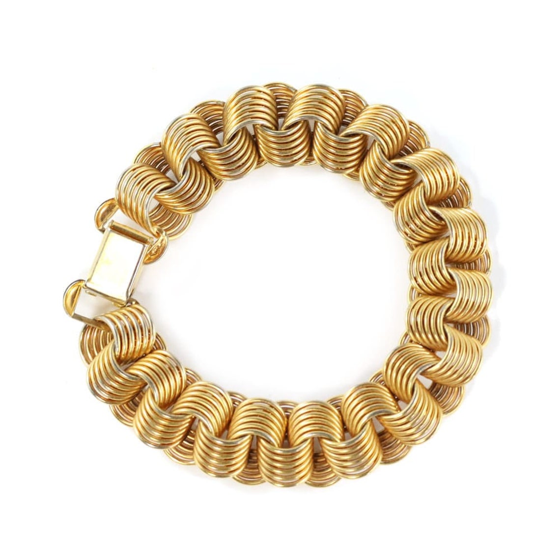 Vintage Gold-tone Link Bracelet C. 1950 also Available as Set - Etsy