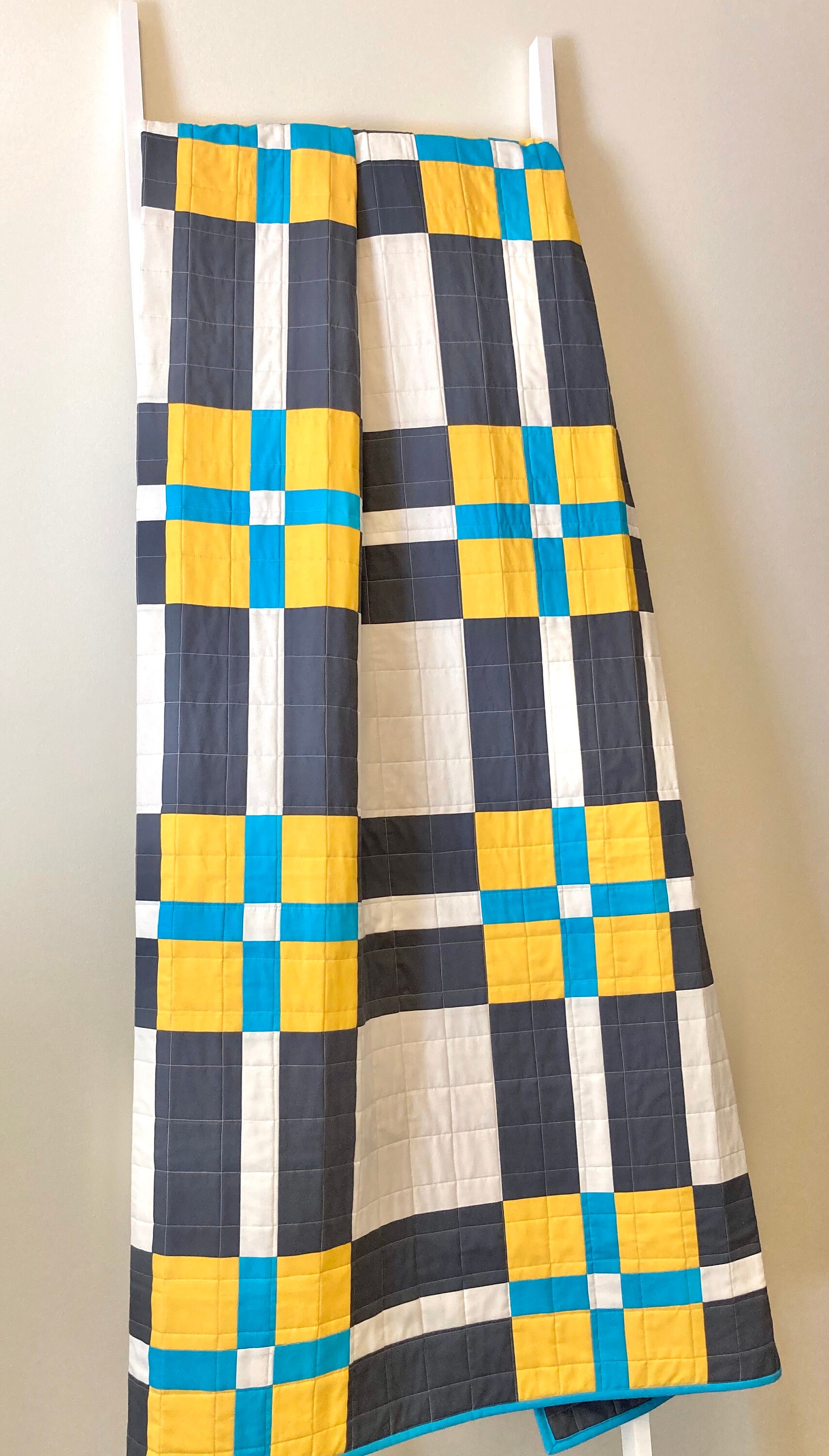 Classic Plaid Quilt PDF Pattern, Modern Plaid Quilt Pattern, Beginner ...