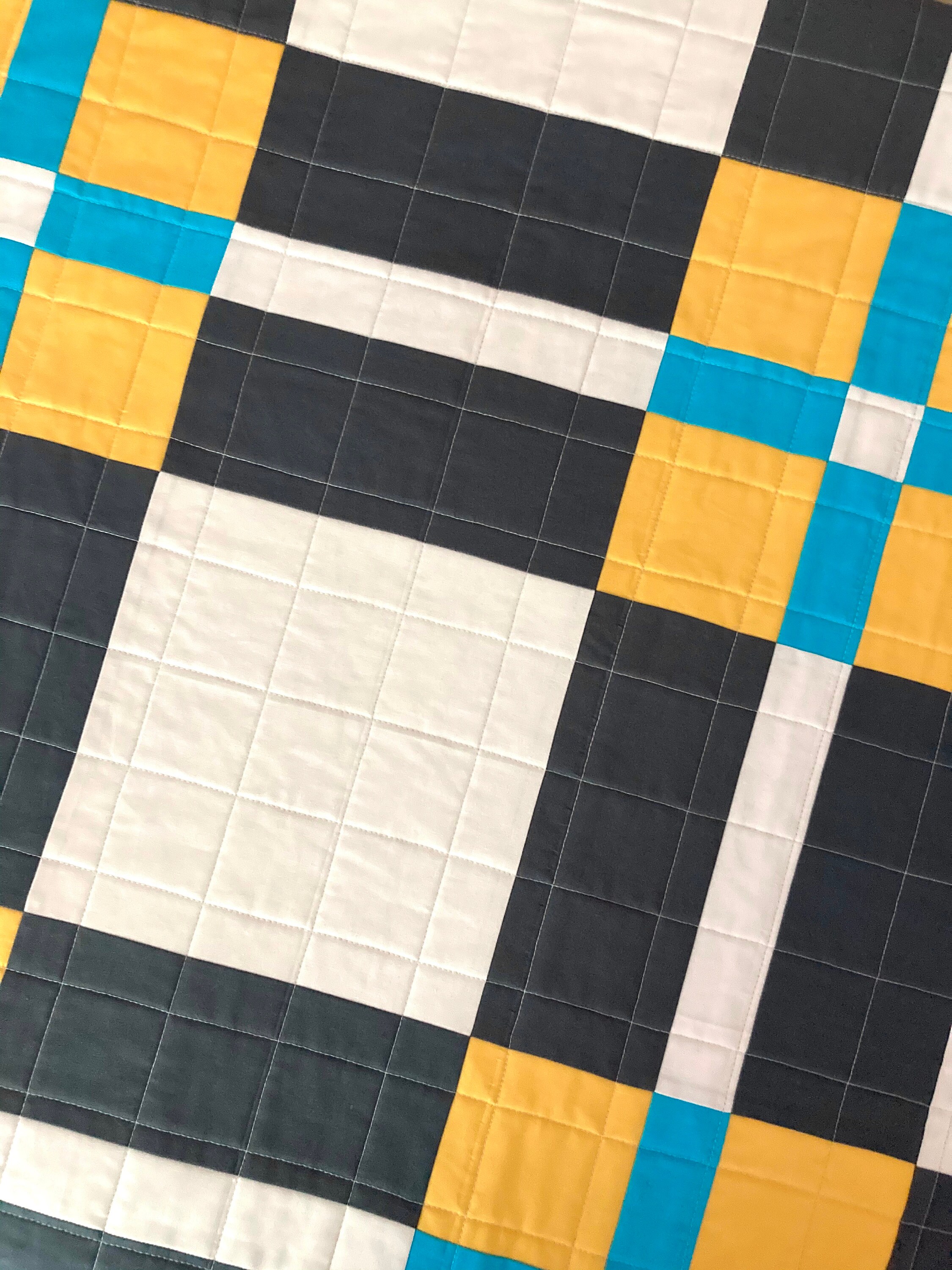 Classic Plaid Quilt PDF Pattern, Modern Plaid Quilt Pattern, Beginner ...