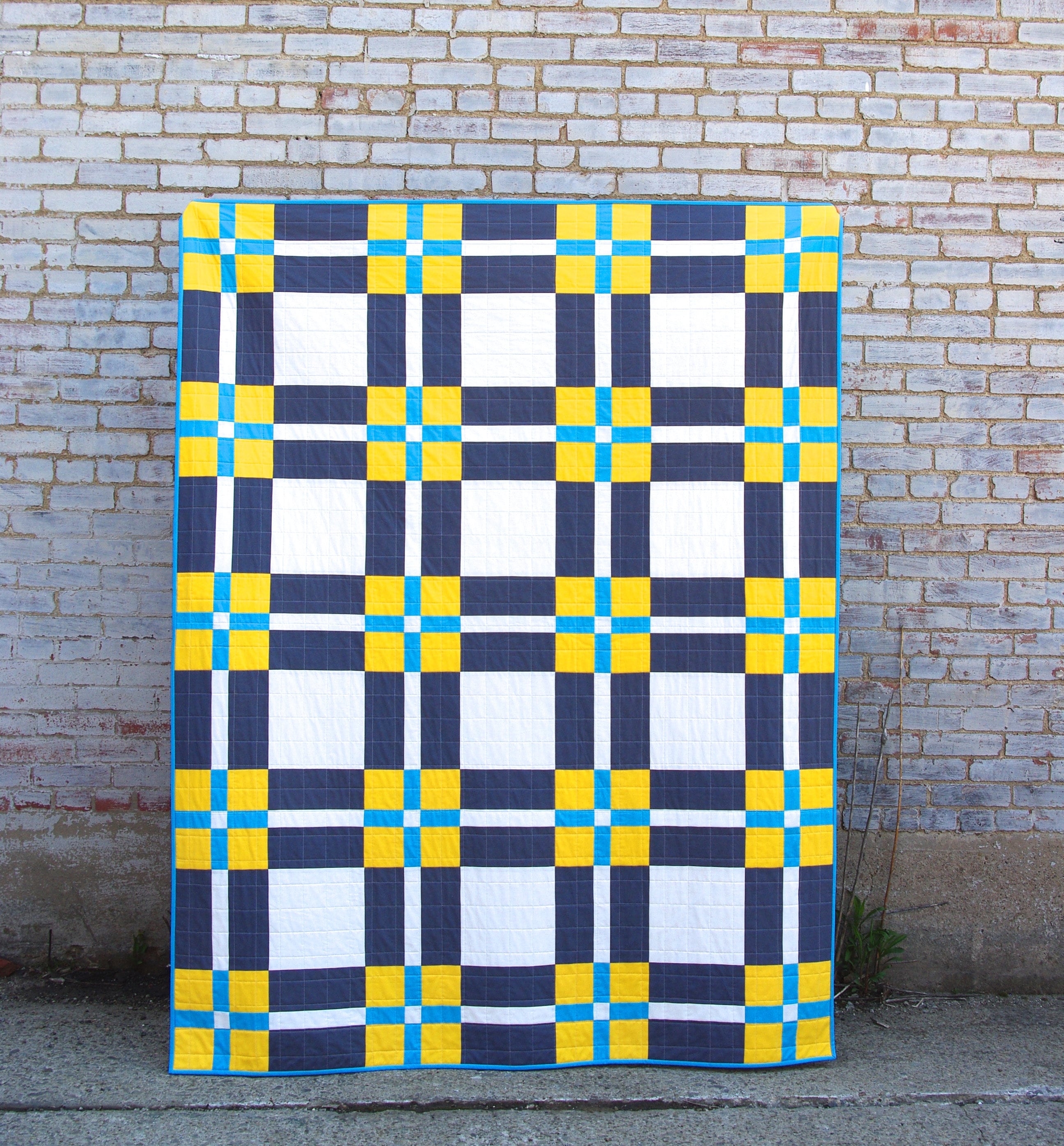 Classic Plaid Quilt PDF Pattern, Modern Plaid Quilt Pattern, Beginner ...