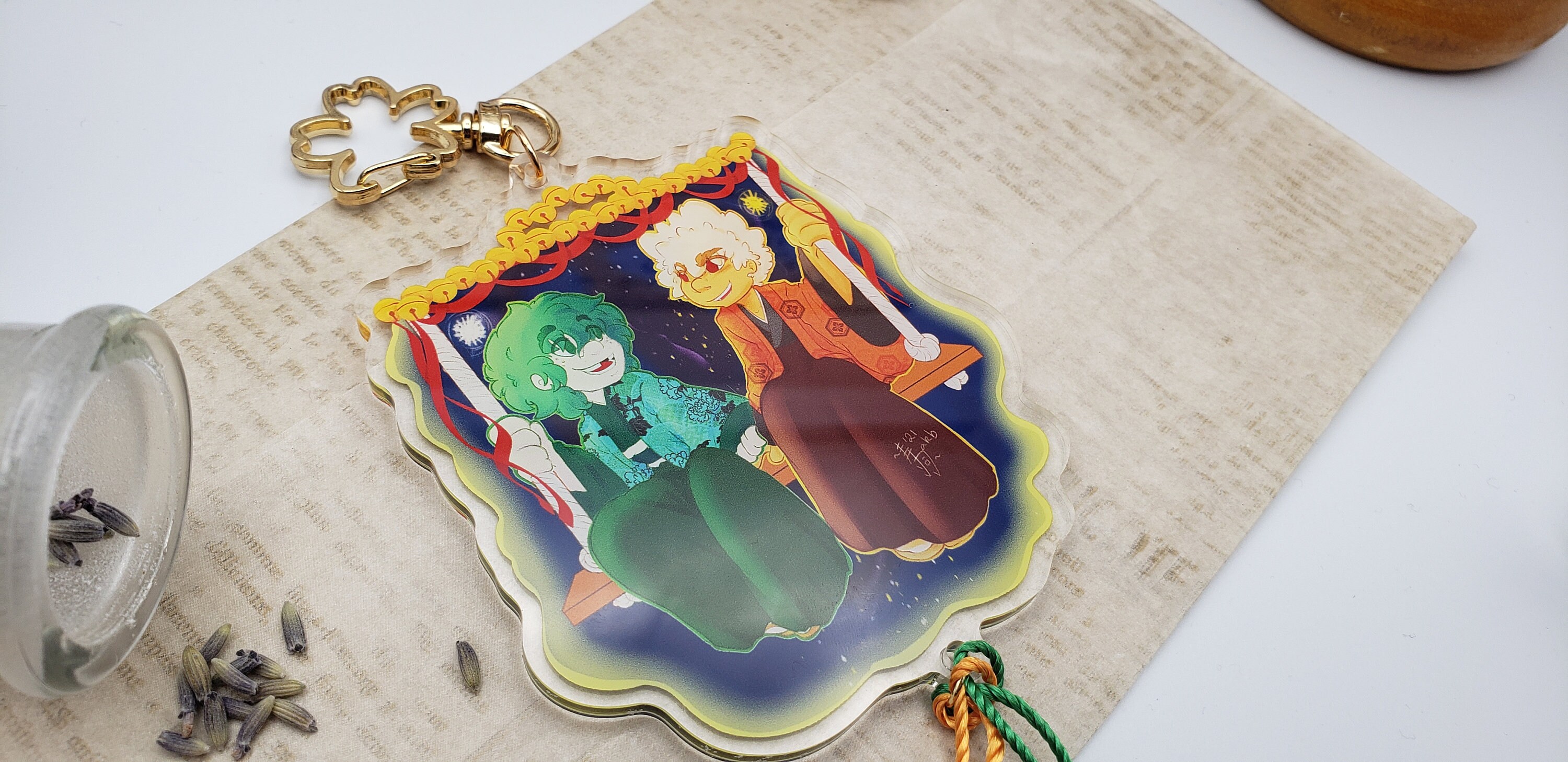 LIMITED BakuDeku Tanabata Keychains | Etsy