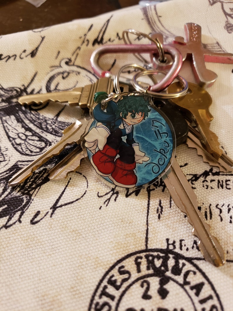 Bakugou and Izuku Keychains | Etsy