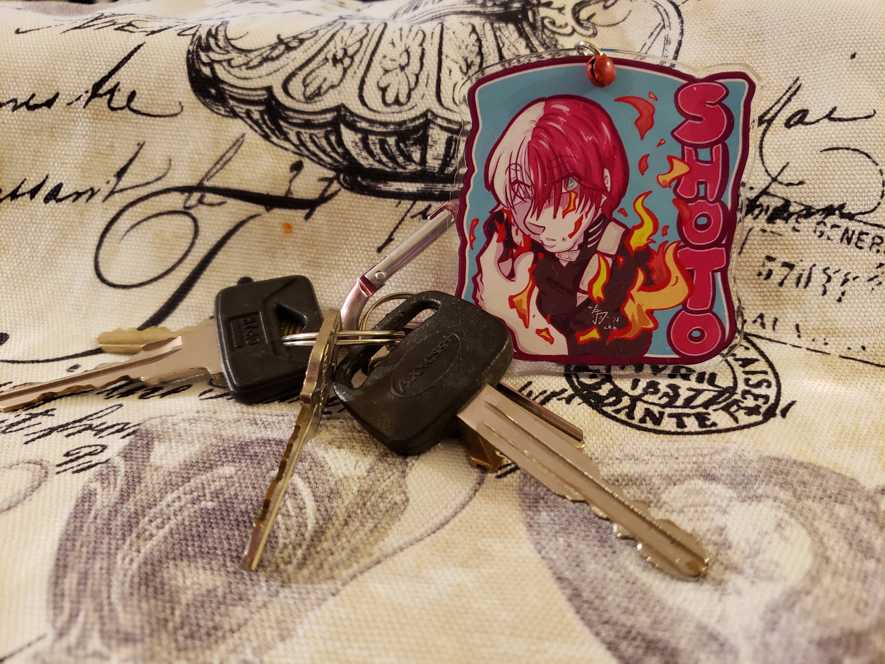 BnHA: Shouto Todoroki Pastel Keychain | Etsy