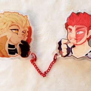 Endhawks Red String Acrylic Pins - Etsy