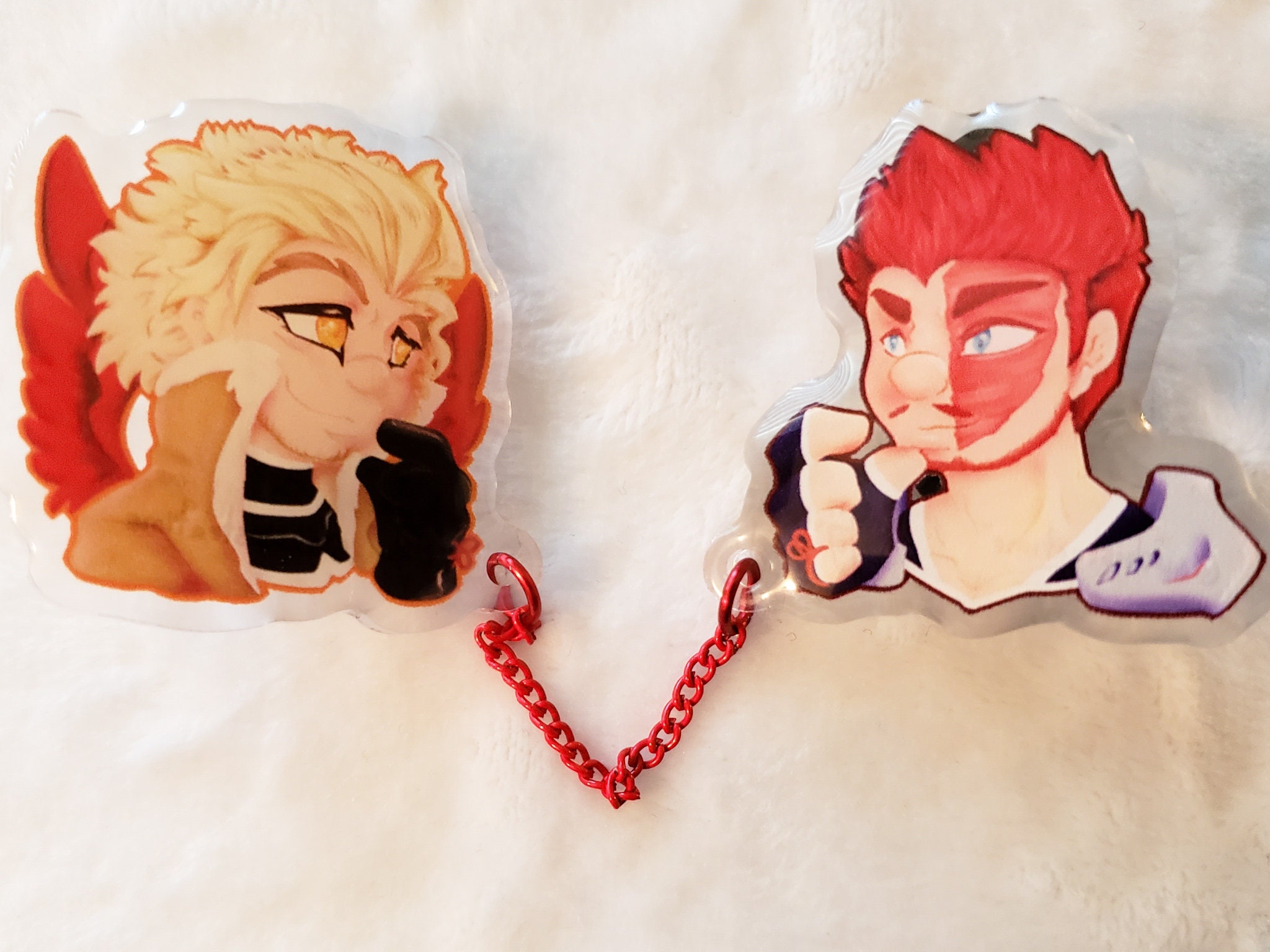 Endhawks Red String Acrylic Pins - Etsy Australia