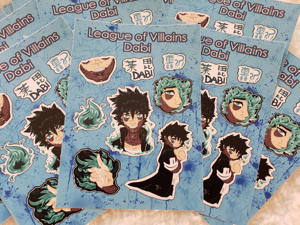 Bnha Villains Sticker Sheets | Etsy