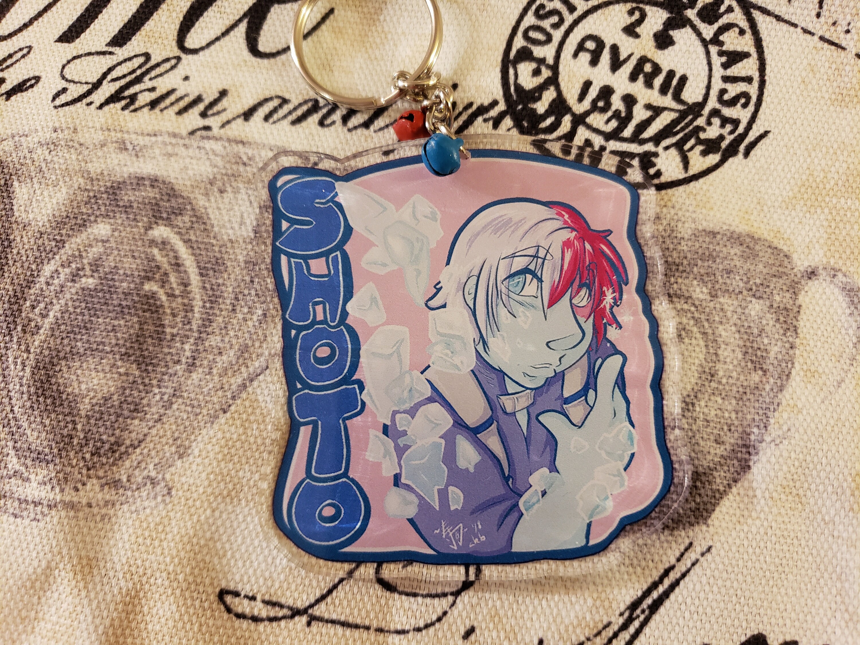 BnHA: Shouto Todoroki Pastel Keychain | Etsy