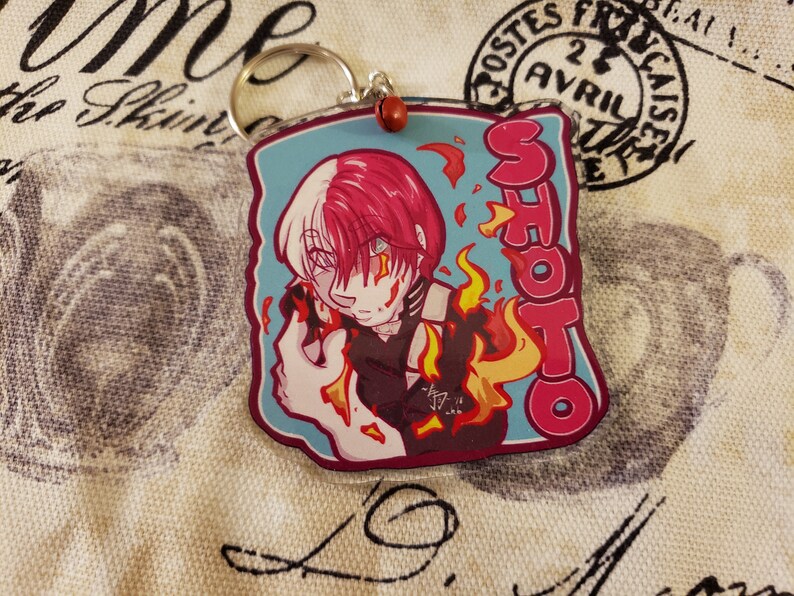 Bnha: Shouto Todoroki Pastel Keychain | Etsy