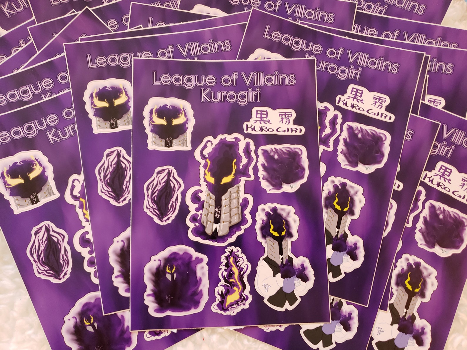 Bnha Villains Sticker Sheets | Etsy