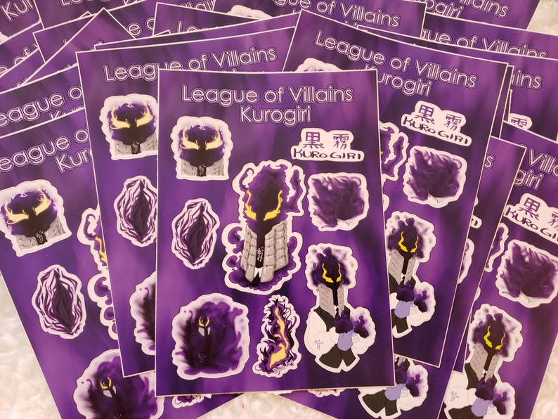 Bnha Villains Sticker Sheets | Etsy