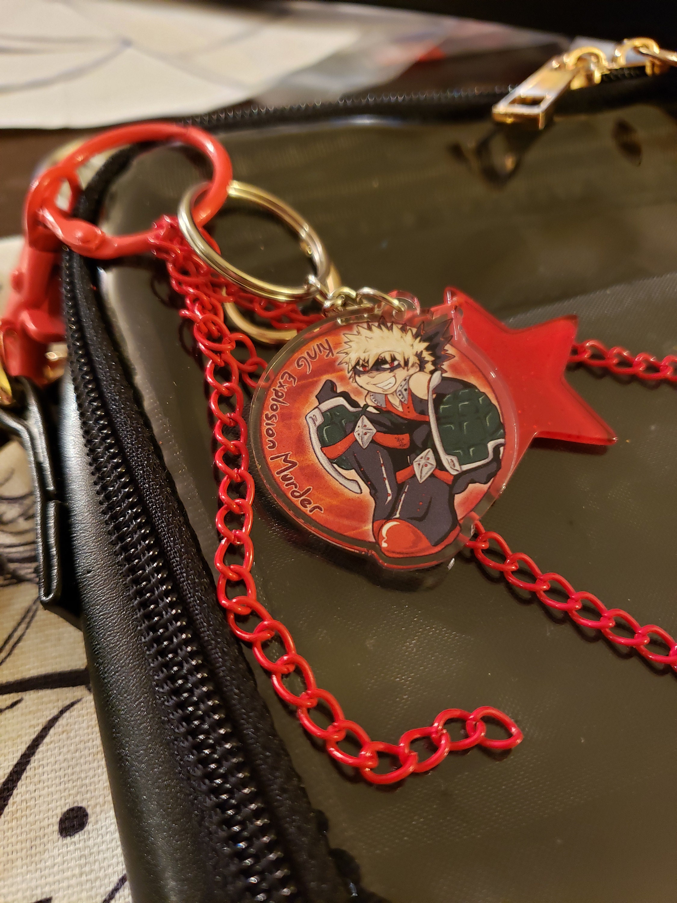 Bakugou and Izuku Keychains - Etsy