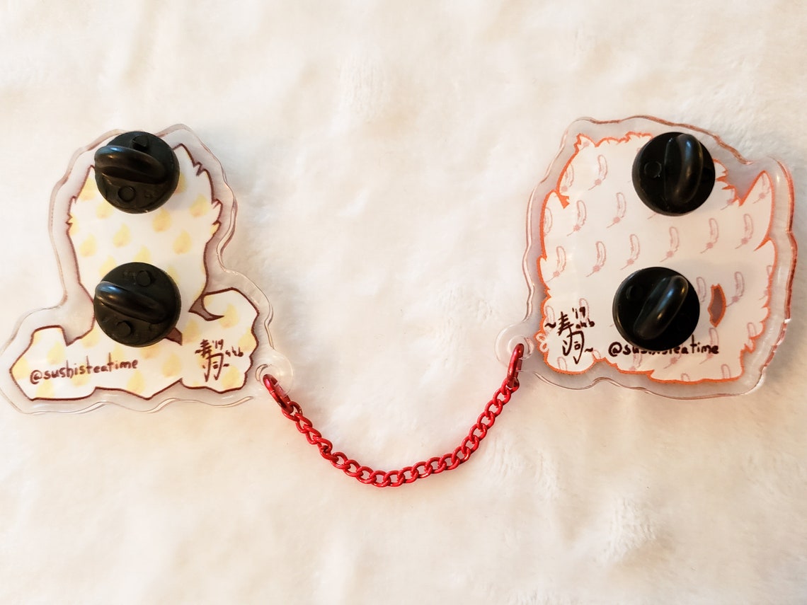 Endhawks Red String Acrylic Pins | Etsy