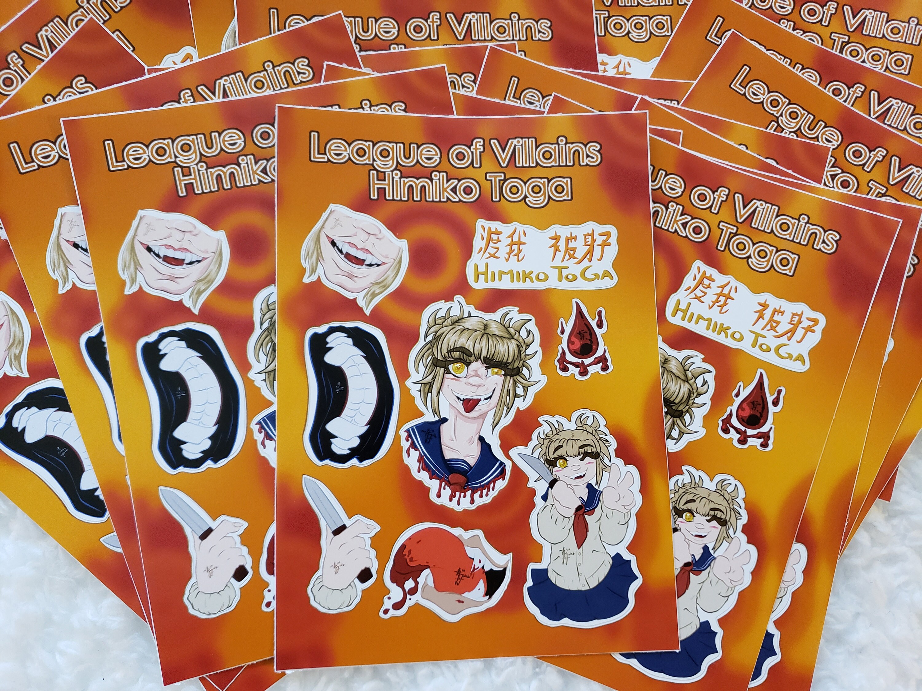 Bnha Villains Sticker Sheets | Etsy