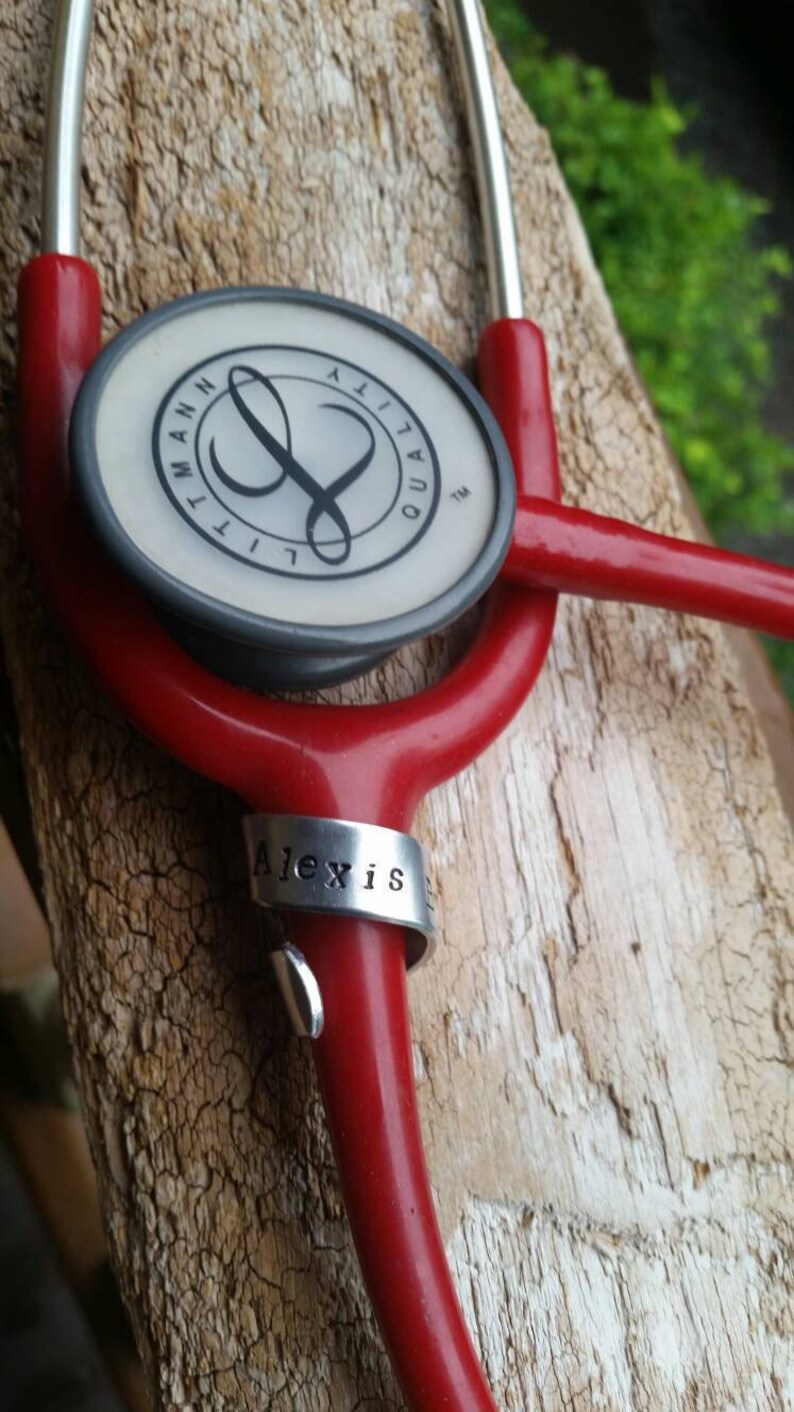 Sterling Silver Stethoscope ID Tag Stethoscope Tag. - Etsy